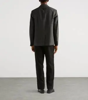 Prada Cotton Twill Wide-leg Trousers