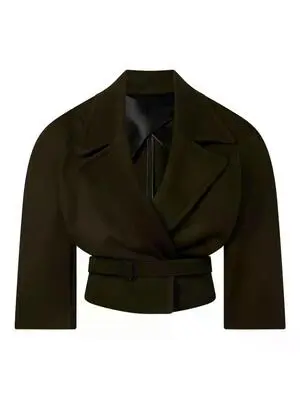 Stella McCartney Cropped Belted Jacket - Green