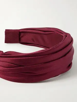 JENNIFER BEHR Sabrina Ruched Satin Headband