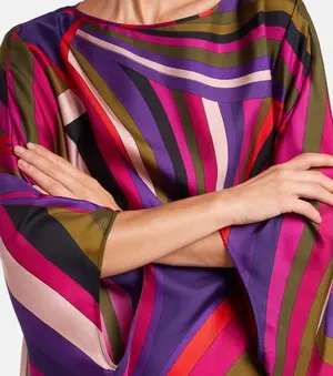 Emilio Pucci Iride Silk Satin Minidress