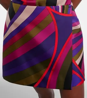 Emilio Pucci Iride Silk Wrap Skirt
