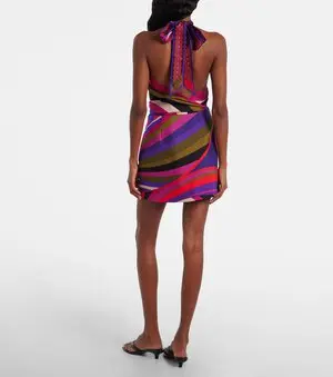 Emilio Pucci Iride Silk Wrap Skirt