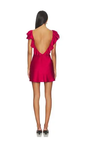MORE TO COME Beckett Mini Dress - Wine