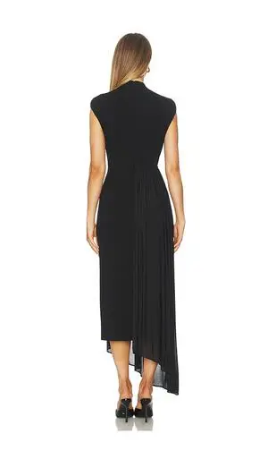 ET OCHS Francis Knit Combo Midi Dress