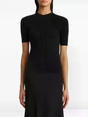 Khaite Celina Short-sleeved Crew-neck T-shirt - Black