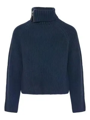 YVES SALOMON Zip Knitted Sweater
