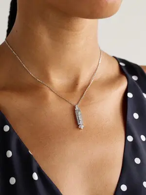 Yeprem 18-karat White Gold Diamond Necklace