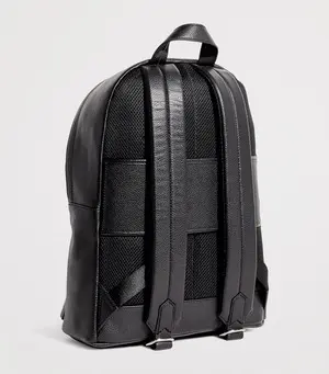 Polo Ralph Lauren Pebbled Leather Backpack - Black