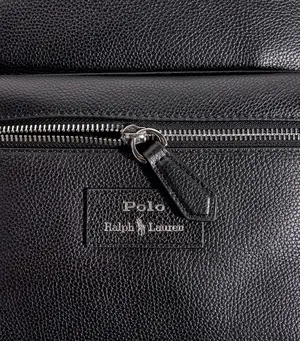 Polo Ralph Lauren Pebbled Leather Backpack - Black
