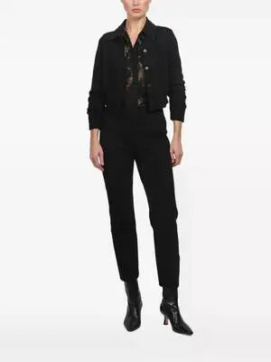 HIGH SPORT Long-sleeved Cardigan - Black