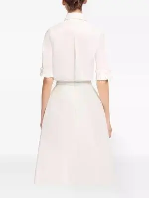 Elie Saab Pleated Ruffle Trim Button Fastening Shirt