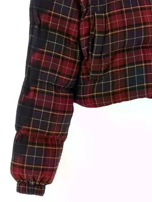 Off-White Checked Bomber Jacket - Red