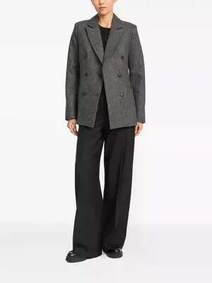YVES SALOMON Double-breasted Fitted Jacket