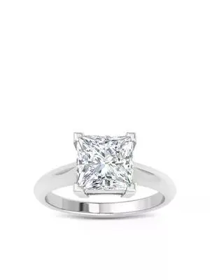 TILLA 14k White Gold Princess-cut Diamond Solitaire Ring