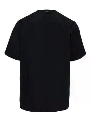 AND WANDER Contrast-stitching Panelled T-shirt