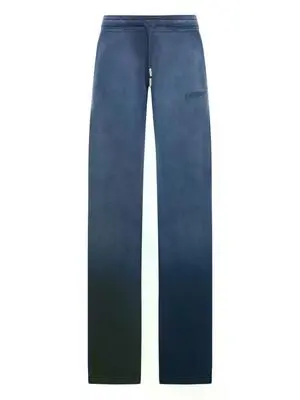 Off-White Straight-leg Cotton Trousers - Blue