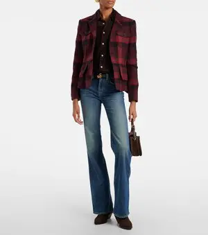 Polo Ralph Lauren Plaid Wool-blend Tweed Blazer