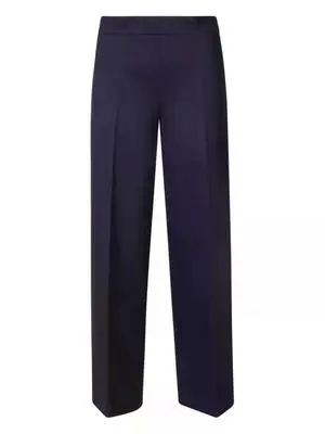 Liviana Conti Press Crease Trousers - Blue