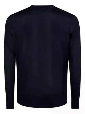 Alpha Industries V-neck Wool Sweater - Blue