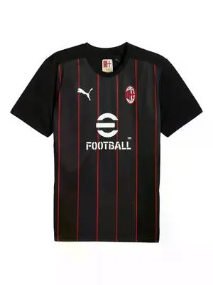 PUMA Ac Milan Pinstripe T-shirt - Black