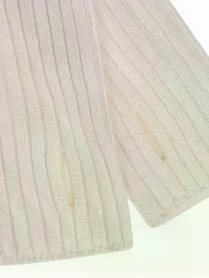 ZANONE Ribbed Wool Fingerless Gloves