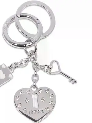 LANCEL Crystal-embellished Keyring