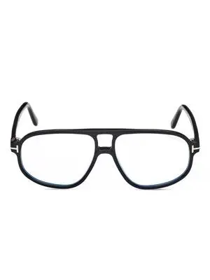 TOM FORD Pilot-frame Glasses - Black