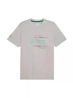 PUMA X Mercedes Amg Petronas F1 Team Logo-print T-shirt - Grey