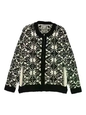 Yohji Yamamoto Wool Cardigan With Zip Fastening