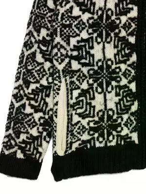 Yohji Yamamoto Wool Cardigan With Zip Fastening