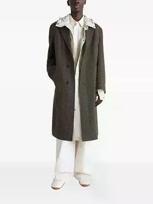 LEMAIRE Herringbone Tweed Overcoat