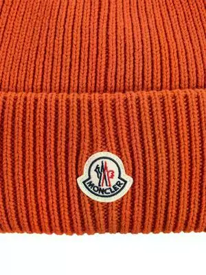 Moncler Ribbed Logo-patch Beanie