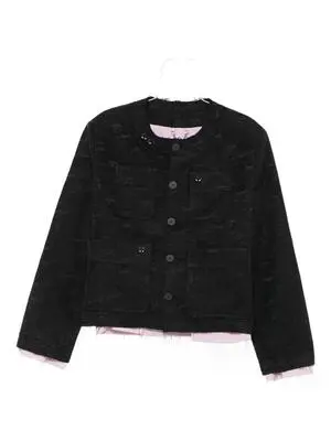 CHARLES JEFFREY Button-up Fitted Jacket - Grey