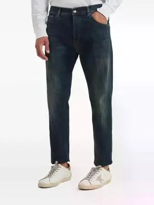 DONDUP Five-pocket Straight Leg Jeans - Black