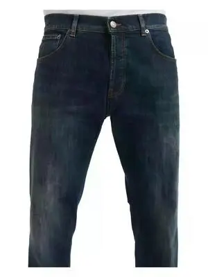 DONDUP Five-pocket Straight Leg Jeans - Black
