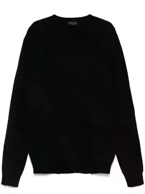 ROBERTO COLLINA Long-sleeve Crew Neck Sweater - Black