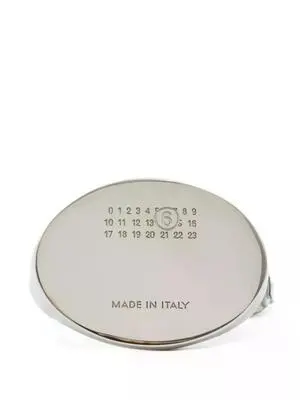 MAISON MARGIELA Tone Oval Earring - Silver