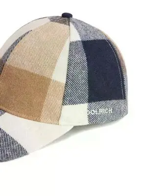 Woolrich Checked Baseball Cap - Neutrals