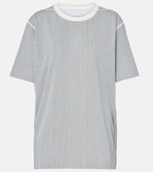 Loewe Embroidered Striped T-shirt - Multicoloured