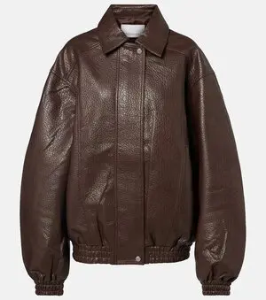 THE FRANKIE SHOP Prescott Oversized Jacket - Brown