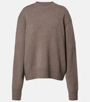 THE FRANKIE SHOP Rafaela Wool And Cashmere Sweater - Brown