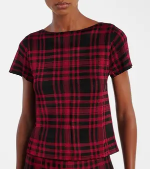 Polo Ralph Lauren Plaid Knit Top
