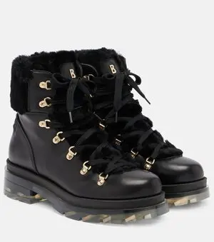 Bogner Swansea Shearling-lined Leather Ankle Boots - Black