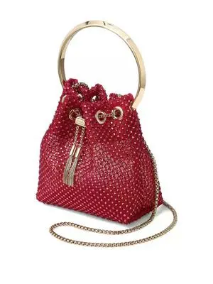 JIMMY CHOO Bon Bon Crystal-mesh Handbag