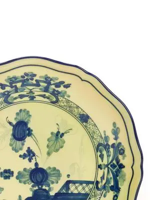 GINORI 1735 Floral-motif Bread Plate - Yellow