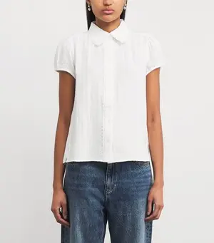 ME+EM Cotton Scalloped Shirt