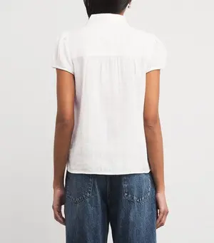 ME+EM Cotton Scalloped Shirt