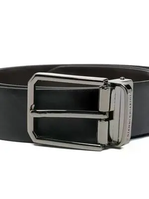 GIANNI CHIARINI Reversible Belt With Rectangular Buckle