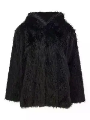 KAOS Faux Fur Coat - Black
