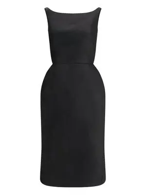 Magda Butrym Midi Square Neck Sleeveless Dress